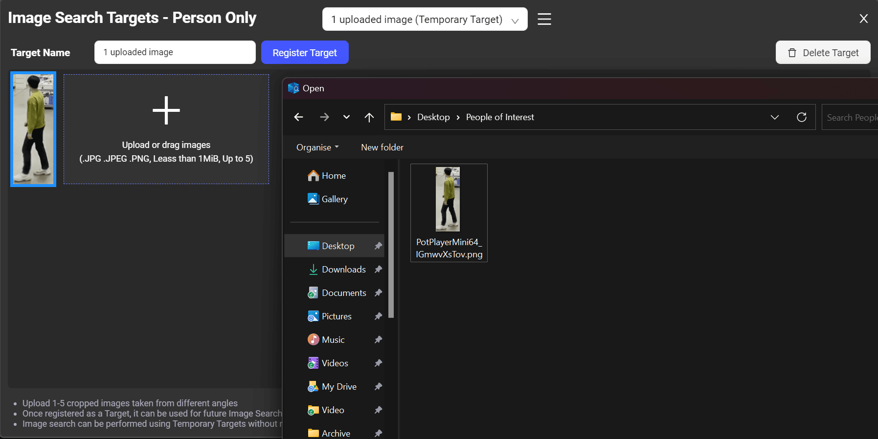 VCA Search and Track – VCA Video Analytics