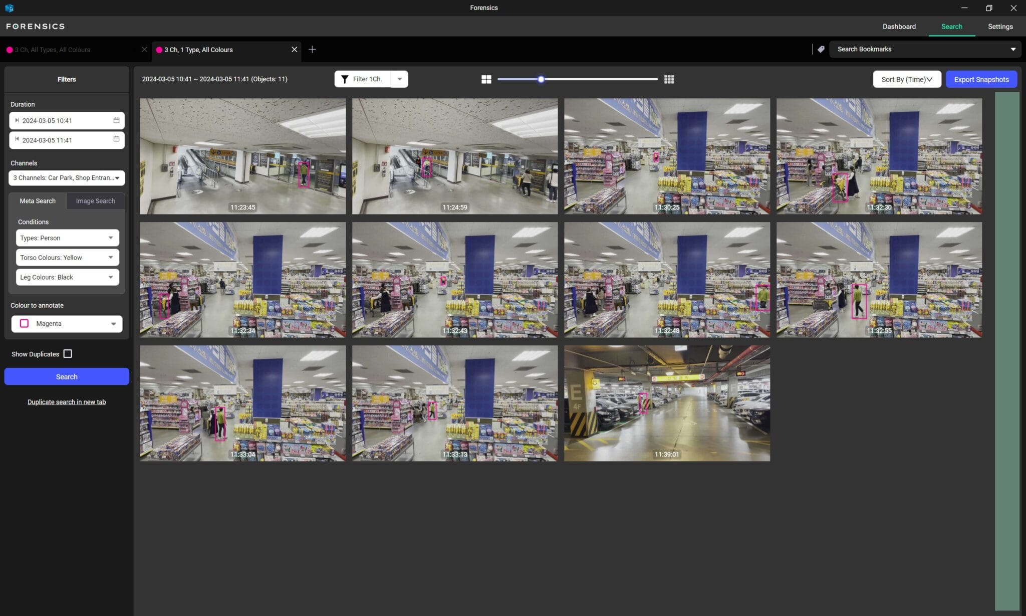 VCA Search and Track – VCA Video Analytics