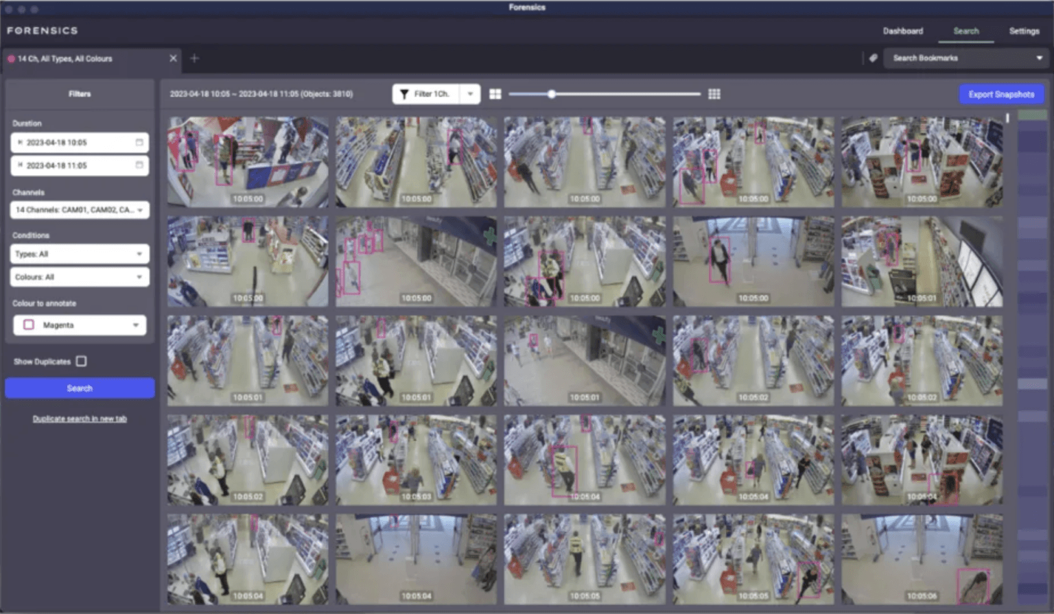 VCA Search and Track – VCA Video Analytics